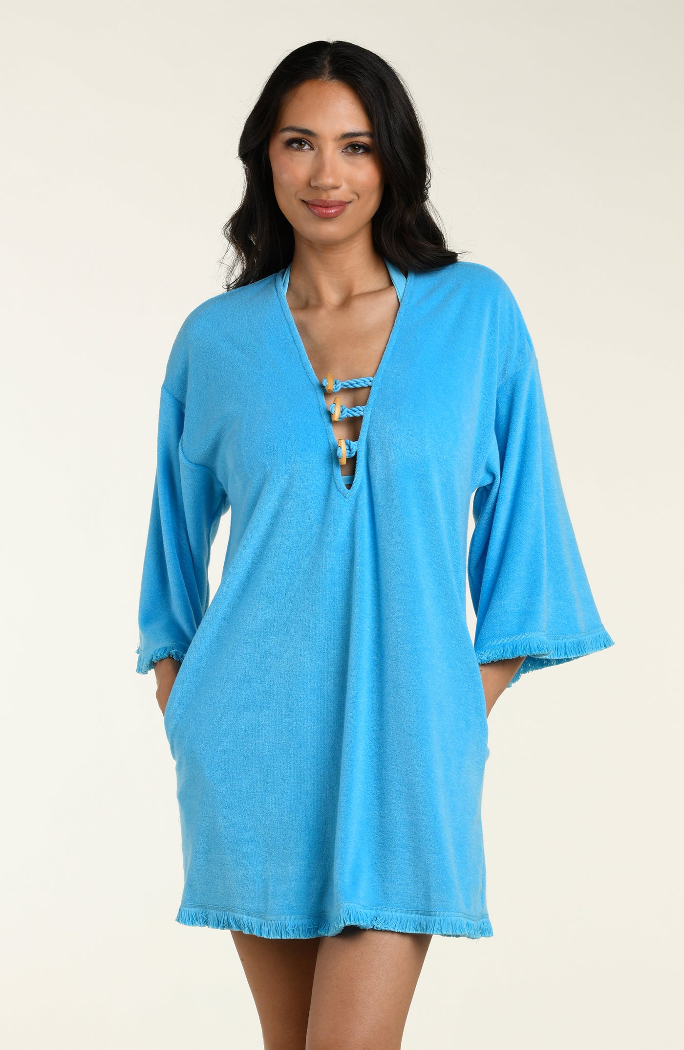 Wild Nomad V-Neck Tunic - Sky